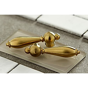 Kingston Brass KS7277ALBS Kitchen Faucet with Side Sprayer, Brushed Brass