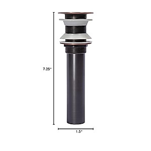 1.5" Grid Drain - Oil Rubbed Bronze Finish