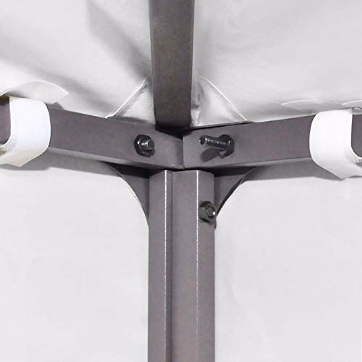 Tidyard 2-Tier Gazebo Top Cover Garden Canopy Replacement Cover with PVC Coating Sun Shade Shelter White for Party, Wedding Tent, BBQ, Camping, Pavilion Cater Tent 9.8ft x 9.8ft (L x W)