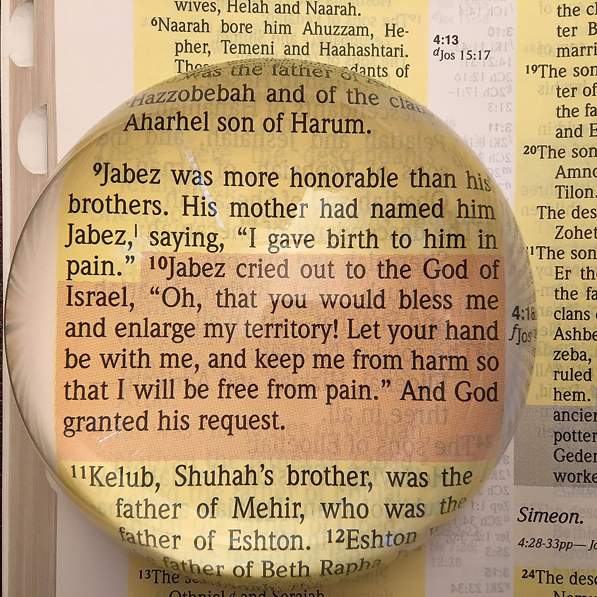 Large 3.9” Magnifying Glass Dome - Genuine Crystal Glass Magnifier - Easy to Glide Paperweight - Professional Grade Reading Aid for Blueprints, Maps, Newspapers - in A Nice Gift Box (Large 3.9" Dia)