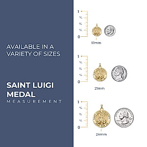 PicturesOnGold.com Saint Luigi Scrosoppi Religious Medal In - (Sterling Silver, Medal Only, 3/4 Inch)