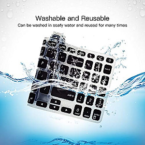 Keyboard Cover for ASUS VivoBook F512DA F512FA F512JA X512FA X512DA X515JA / ASUS VivoBook S512 S530UA S530FA Keyboard Cover Skin, ASUS VivoBook 15.6 inch Laptop Accessories, Black