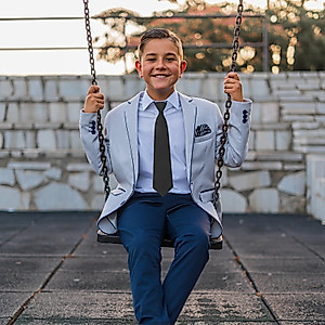 Luckyvestir Ties for Women, School Ties for Girls Kids, Adjustable Neck Tie, Black Pre-tied Zipper Tie for Uniforms Weddings Graduation