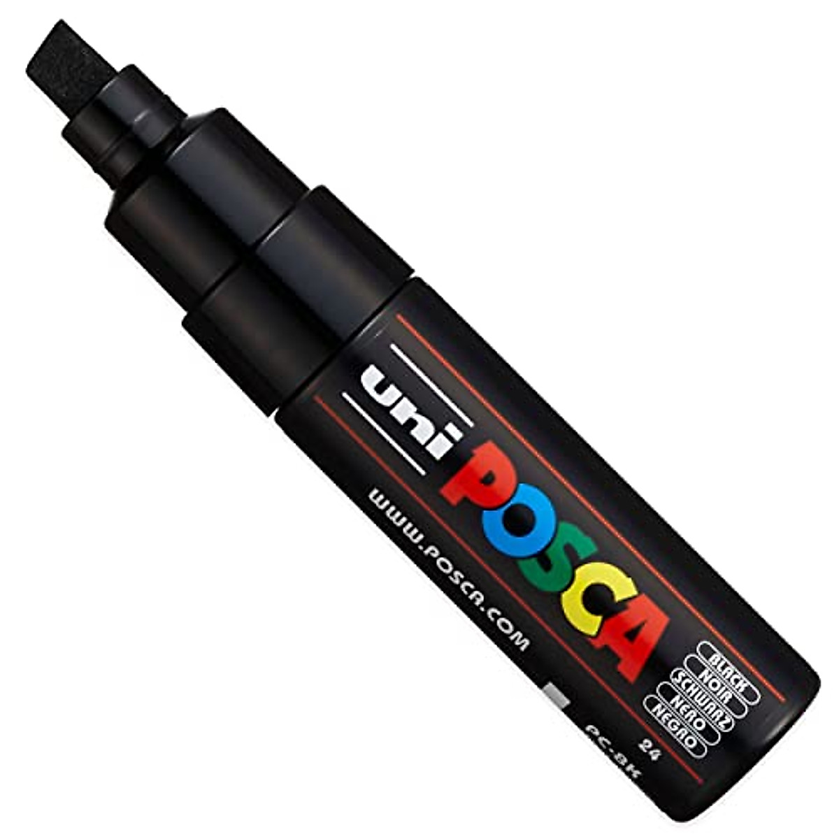 Posca - Broad Nib Paint Marker Pens Set - MOP'R, PC-17K, PC-8K - Black Ink - Pack of 3