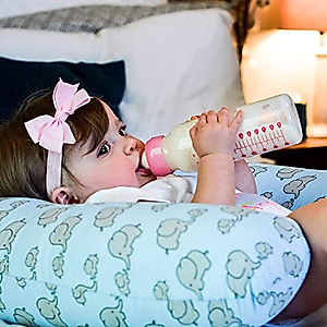 NurSit Nursing Pillow and Positioner, Hypoallergenic Breastfeeding or Bottle Feeding, Perfect for Bonding with Baby, Machine Washable, Whale
