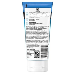 Neutrogena Hydro Boost Gentle Exfoliating Daily Facial Cleanser with Hyaluronic Acid, Face Wash Clinically Proven to Increase Skin's Hydration Level, Oil-Free & Non-Comedogenic, 5 oz