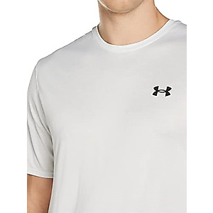 Under Armour mens Training Vent 2.0 Short-Sleeve T-Shirt , White (100)/Black , Large