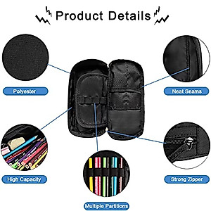 XLAOU Backpack 3 Piece Set Bookbag with Lunch Bag And Pencil Case Boys Girls Travel Pack One Size-1