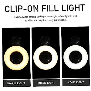 HOOTNEE Camera Lens Pink Phone Light Phone Clip Phone Clip Light Phone Lens Lamp for Manicure Clip on Light for Phone Fill Light Cell Phone Macro Lens Mobile Phone Light Cosmetic LED