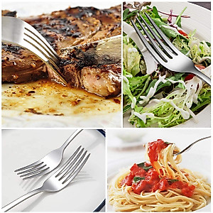 ANFIMU Set of 15 - Stainless Steel Restaurant & Hotel Quality Elegance Dinner Forks