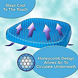 BulbHead Egg Sitter Seat Cushion with Non-Slip Cover, Breathable Honeycomb Design Absorbs Pressure Points