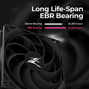 Zalman CNPS 10X Performa Black, Extreme Performance CPU Cooler, LGA1700 Compatible, Powerful 135mm Annular Fan 1500RPM, 75 CFM, 180W TDP, 4 Copper Heat Pipes, STC 8 Thermal Paste Included - Black