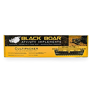 Black Boar ATV/UTV Cultipacker Implement, Breaks Up Clods, Packs Down Loose Soil and Forces Seed Bed (66009)