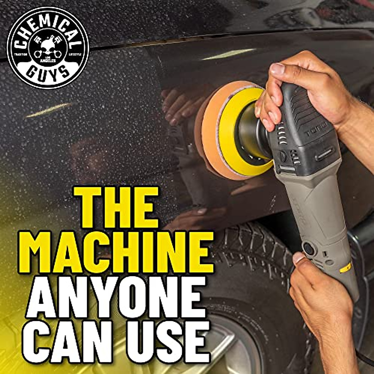 Chemical Guys BUF503 TORQX Random Orbital Polisher (Safe for Cars, Trucks, SUVs, & More) 700W, Orbit 8mm, 4.7 lb