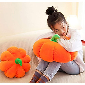 GracesDawn Plush Soft Pumpkin Plush Pillow Pumpkin Decoration Sofa Pillow Soft Pumpkin Gift. Plush Toy, Children’s Gift Orange (40cm[15.7] inch)