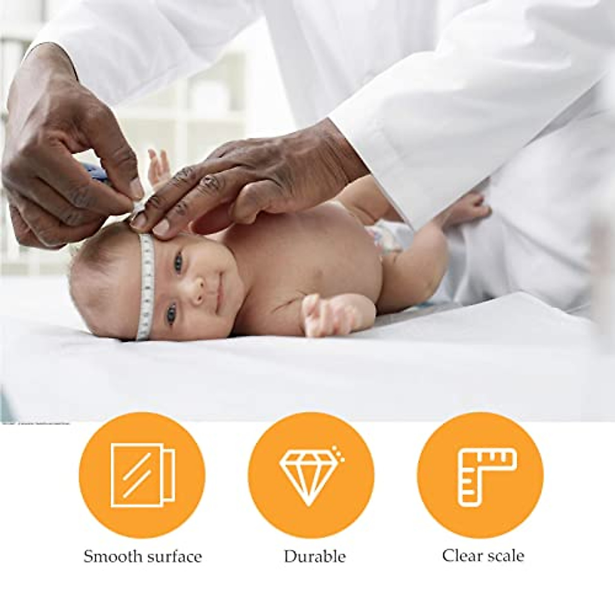 Infant Head Circumference Tape Ruler: 6pcs Newborn Head Measuring Ruler Cm Measure Ruler Baby Toddler Head Body Arm Measurement Tool