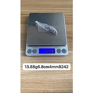 10PCS Unpainted Lure Blanks 13.88g 6.8cm with 4mm Free Fishing Eye VIB Crankbait Baits Simulation Blank Body Clear Hard Baits Trout Salmon Minnow Lure Popper Lures Topwater Freshwater 4mm 8242