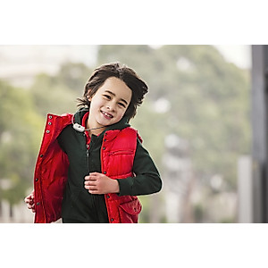 Wearable Ionic Air Purifier Necklace| Kids ages 3-10| Wildfire smoke| 99% removal rate verified by 3-party labs| Samll, portable | USB rechargeable- 28hrs| Airvida C1 ｜Neck size 15.75 in.-Koala Grey