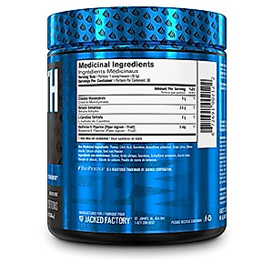 Jacked Factory Growth Surge Creatine Post Workout - Muscle Builder with Creatine Monohydrate, Betaine, L-Carnitine L-Tartrate - Daily Muscle Building & Recovery Supplement - 30 Servings, Watermelon