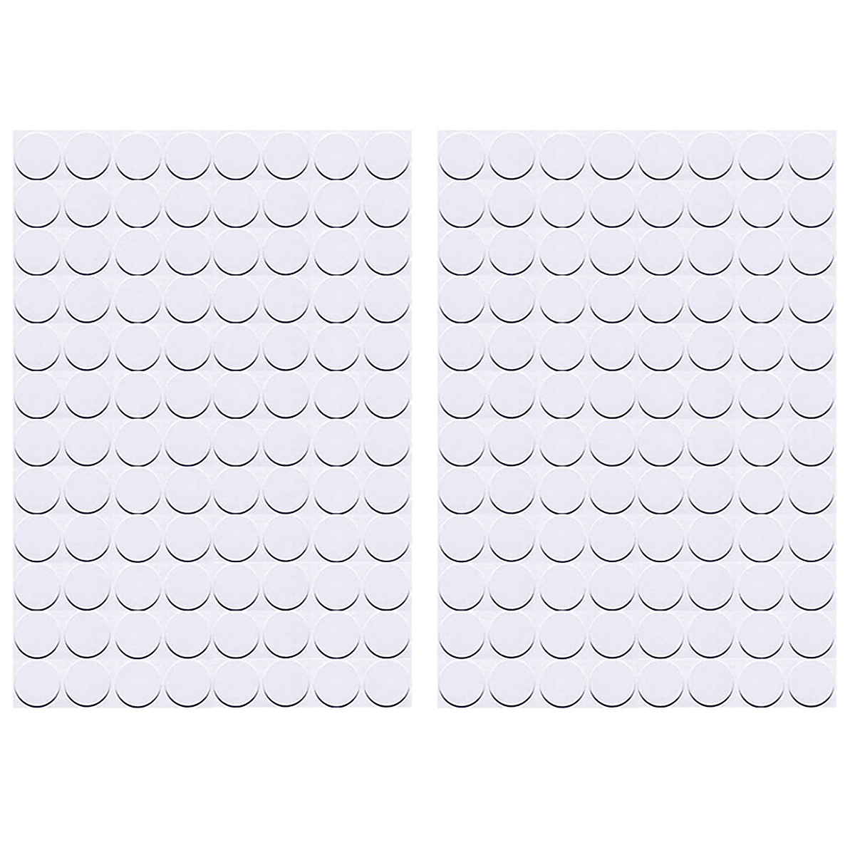ZXUEZHENG Self-Adhesive Screw Hole Stickers,2-Table 96 in 1 Self-Adhesive Screw Covers Caps Dustproof Sticker 15mm White