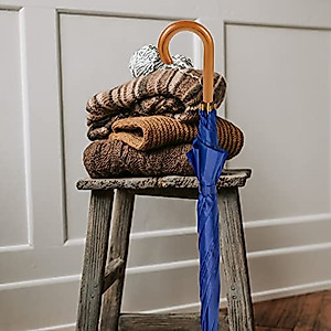 Replacement Handle for Rain Umbrella Umbrella J Handle Umbrella Grip Replacement Compact Outdoor Rain Umbrella Curved Handle Grip Light Brown