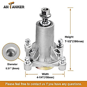 Antanker 187292 192870 Spindle Assembly Replacement Lawn Mower Parts AYP Craftsman 532187292 532187281 587819701 587125401 567253301 H usqvarna Mandrel Assembly 42" 46" 48" 54" Mower Deck Spindle