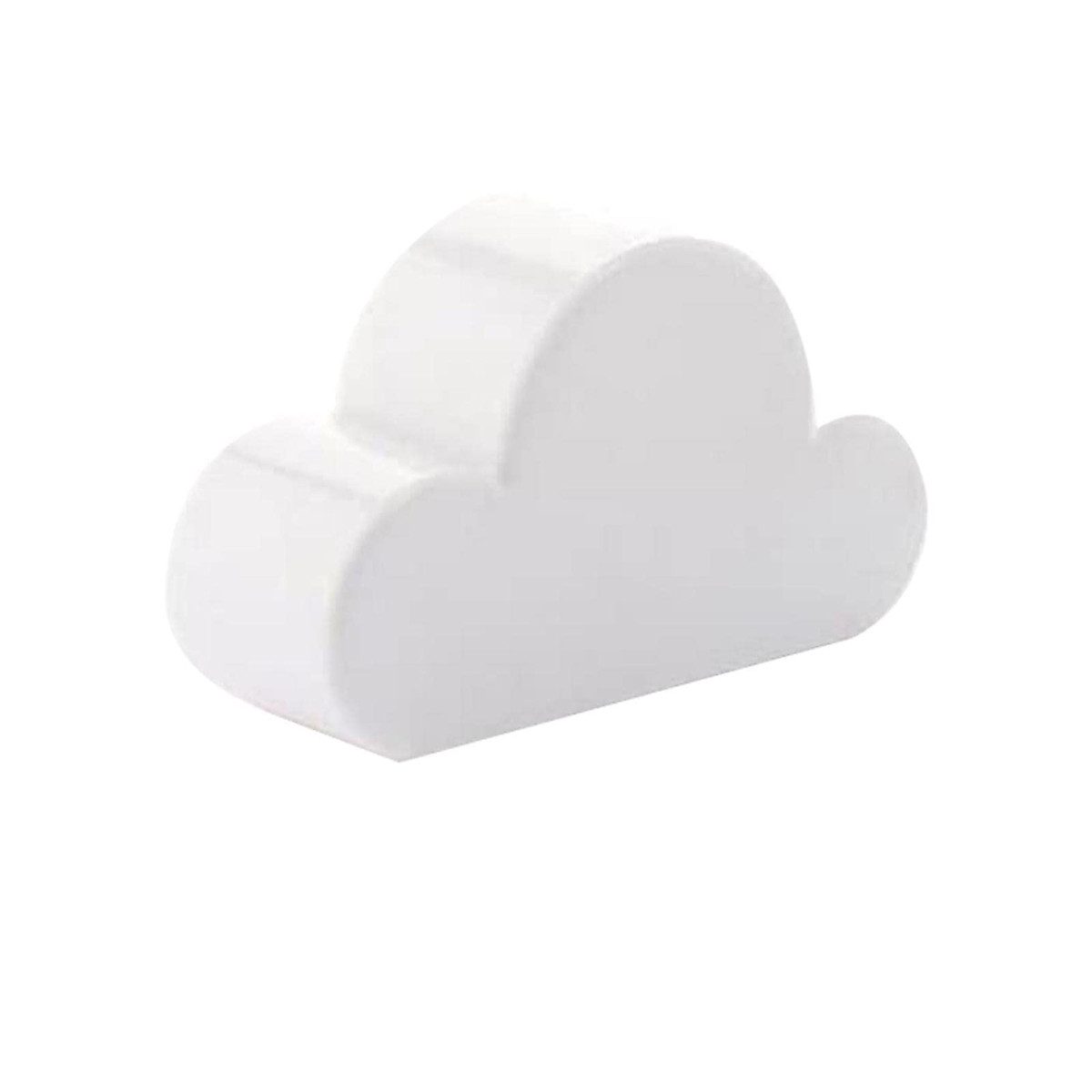 White Cloud Magnetic Key Holder for Wall, Cloud Adhesive Cute Key Hanger Organizer, Easy to Mount, Powerful Magnets Keep Keychains and Loose Keys Securely in Place