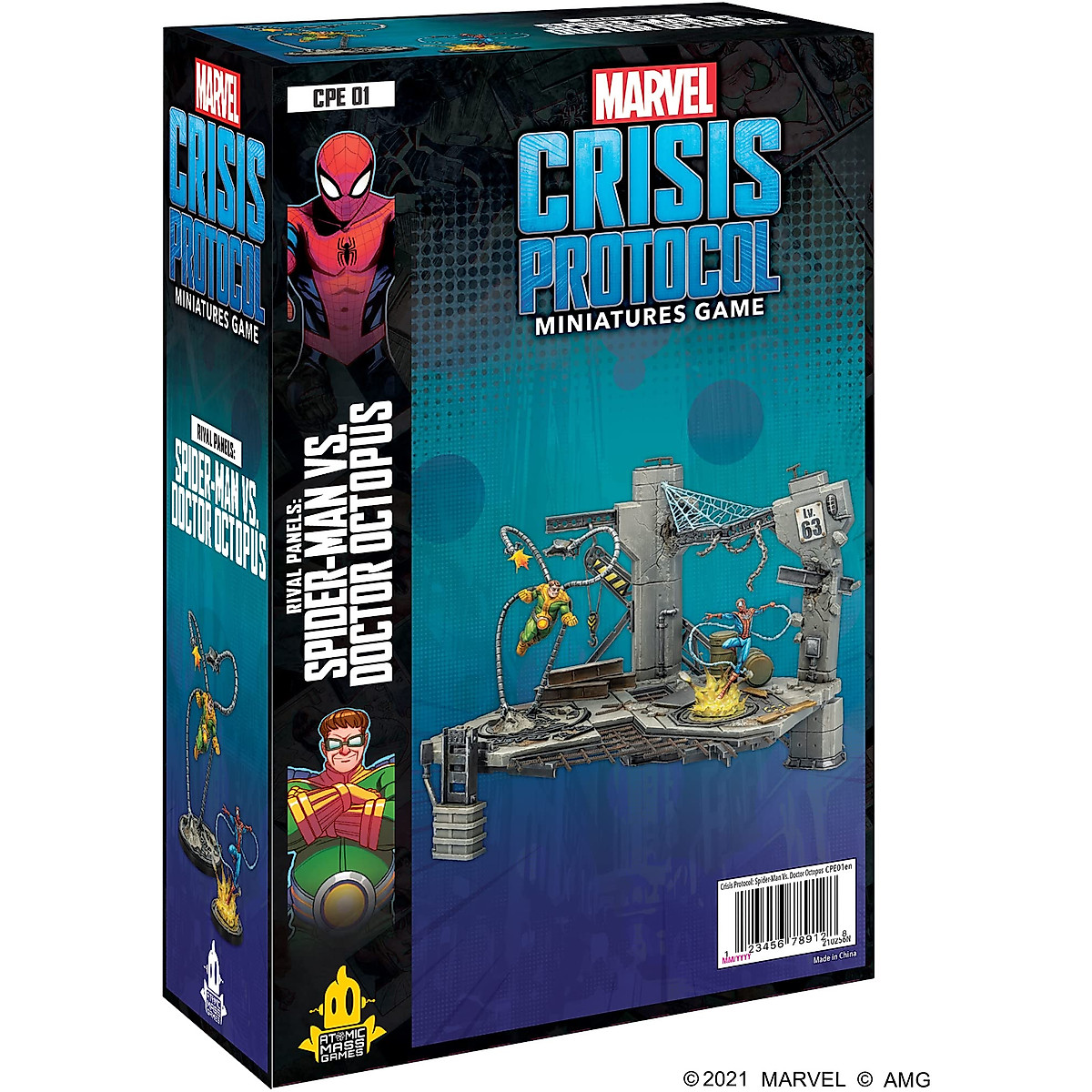Marvel: Crisis Protocol Spider-Man vs Doctor Octopus Rival Panels, Tabletop Superhero Game for Kids and Adults, Ages 14+, 2 Players, 90 Minute Playtime, Made by Atomic Mass Games