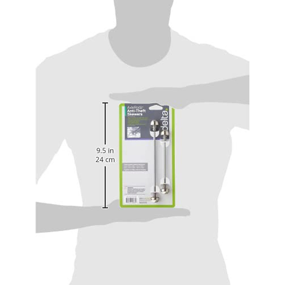 Delta Axlerodz Bolt On Bicycle Skewers (1 Pair),extra large