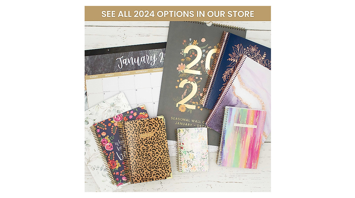 Bloom Daily Planners 2024 Calendar Year Day Planner | Portable & Stylish