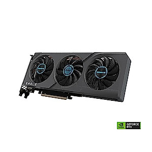 Gigabyte GeForce RTX 4060 Eagle OC 8G Graphics Card, 3X WINDFORCE Fans, 8GB 128-bit GDDR6, GV-N4060EAGLE OC-8GD Video Card