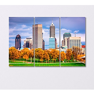 Autumn in Indiana USA Canvas Print 1 Panel / 36x24 inches