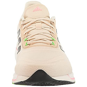 adidas Women's Supernova + Running Shoe, Ecru Tint/Carbon/Beam Pink, 9
