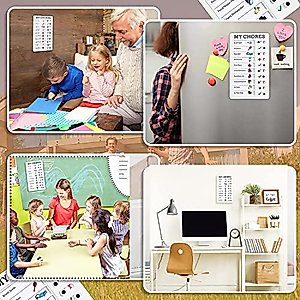 2 Pieces Chore Chart for Kids,Portable Chore Chart Memo Plastic Board - 4.7x7.9 Inch Detachable Message Board,Daily to Do List,RV Checklist