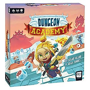 Dungeon Academy | Roll & Write Maze Board Game | Each Roll Creates Unique Dungeon Mazes | Collect Life Points & Mana, Fight Monsters, and Earn Treasure to Master The Academy | Family Board Game
