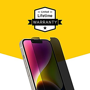 OtterBox ALPHA GLASS SERIES ANTIMICROBIAL Screen Protector for iPhone 14, iPhone 13 & iPhone 13 Pro