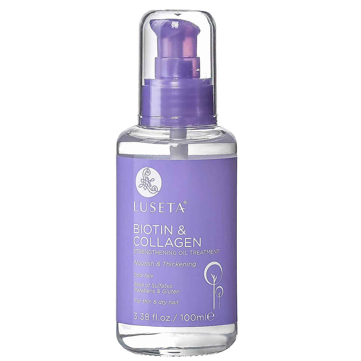 Luseta Curly Hair Shampoo and Conditioner Set and Biotin Hair Oil for Hair Growth