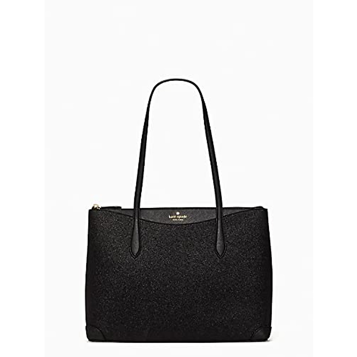 Kate Spade New York Shimmer Glitter Large Tote Shoulder Bag (black)