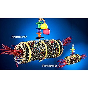00687 Firecracker Jr. Bird Toy Parrot cage Toys Cages Foraging Cockatiel Conure