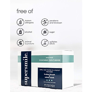 Supersmile Powdered Mouth Rinse, 60 Count, 0.06 oz