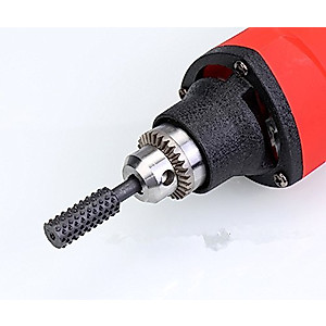 KangTeer Rotary Wood Rasp 5pcs Rotary File Set 1/4" Shank Wood Carving Rotary Burr Polishing Drill Bits(Gary)