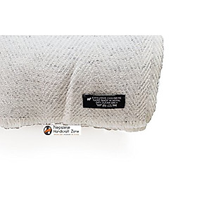 Himalayan Cashmere Throw,Natural Cashmere Blanket 54" x 108",Hand Made in Nepal