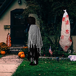 Liliful 6 ft Tall Posable Christmas Santa Claus Decor Life Size Soft Stuffed Bendable Mannequin with Hands Yard Decorations for DIY Halloween House Prop Display