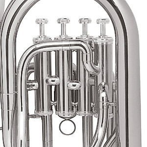 Mendini MEP-N Nickel Plated B Flat Euphonium with Stainless Steel Pistons
