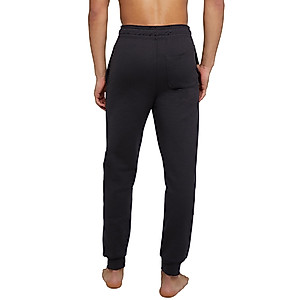 Hanes Men's Jogger Sweatpant with Pockets, Black, 2X Large