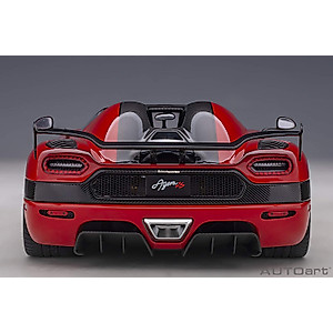 Autoart Koenigsegg Agera RS Chili Red with Black Accents 1/18 Model Car