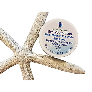 Diva Stuff Coconut and Avocado Eye Youthurizer, Thick Melt Mousse For Under The Eyes, Tightens, Lifts, Smooths and Depuffs, 2 oz