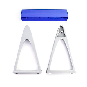 QWORK Lab Linear Pipettor Stand, Plastic Polymer Pipettor Holder Micropipette Rack Hold Up to 6 Micropipettes