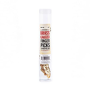 JIM DUNLOP 37R.018 Brass Fingerpicks, .018", 20/Tube