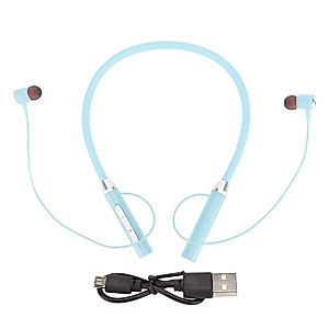 Acogedor Neckband Bluetooth Headphones, Wireless Neckband Earbuds, BT 5.2 Magnetic Earphones with 8 H Playtime, Bass IPX5 Waterproof Neck Ear Buds (Blue)